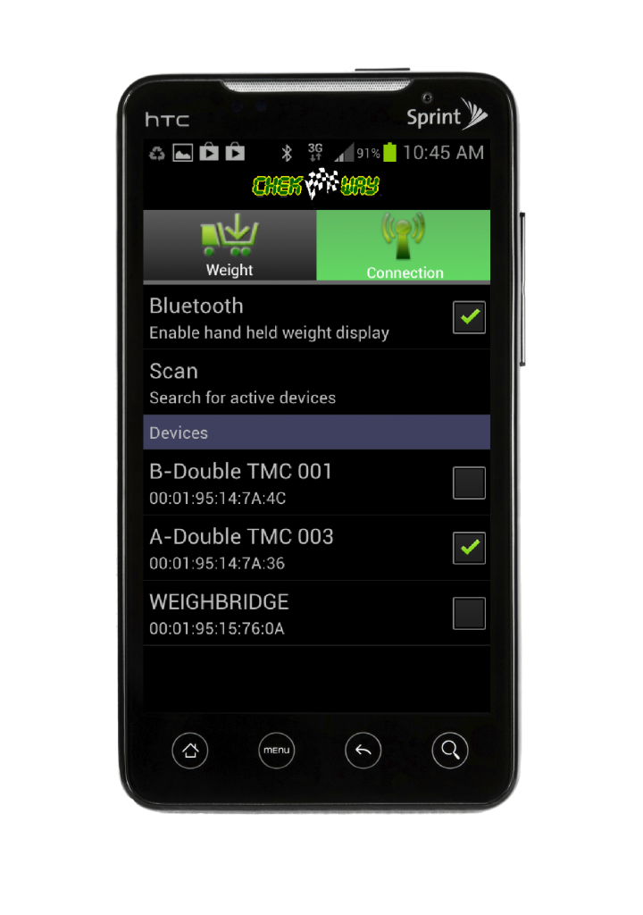 Phone WAY – Remote hand held weights display | Tramanco